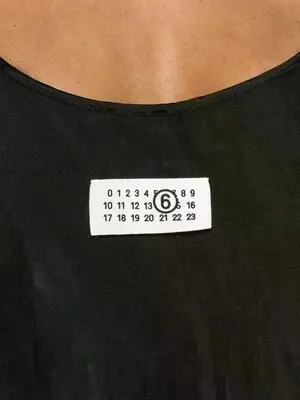 MAISON MARGIELA Logo-detail Mini Dress