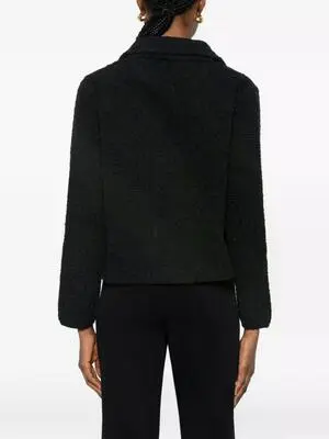 NEERA Double-breasted Cropped Jacket - Black
