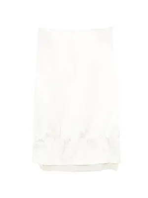 TOTEME Layered Midi Skirt - White
