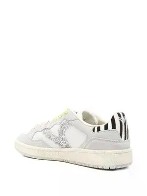 Victoria Beckham Smash Glitter Sneakers - White