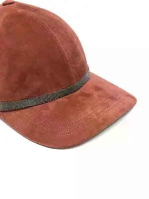 Brunello Cucinelli Bead-detail Cap - Red