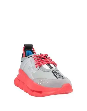 Versace Sneakers Size Calfskin, Textile Fibers