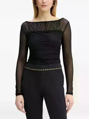 Guess Kadelyn Gathered-detail Long-sleeve Top