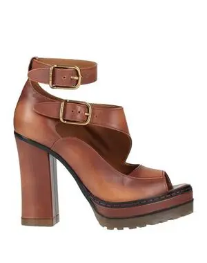 Chloé Leather Open-toe Pumps