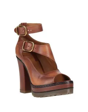 Chloé Leather Open-toe Pumps
