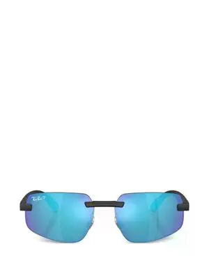 Ray-ban Rimless Polarized Sunglasses - Black