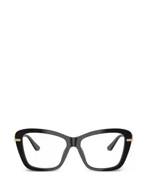 Dolce & Gabbana Logo-detail Eyeglasses - Black
