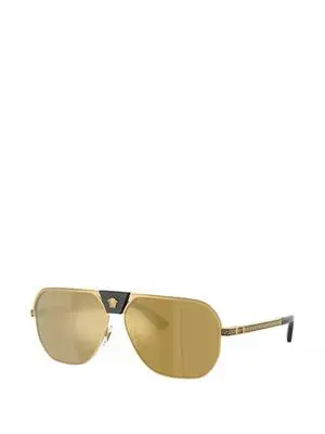 Versace Greca Flow Sunglasses - Gold
