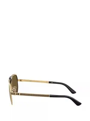 Versace Greca Flow Sunglasses - Gold