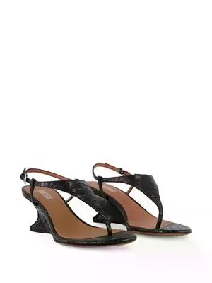 Paris Texas Nina Leather Sandals - White