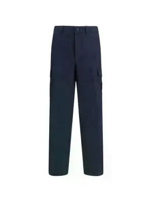 Stone Island Ghost Canvas Cargo Pants - Blue