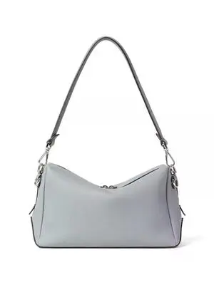 Fendi Leather Messenger Bag - Grey