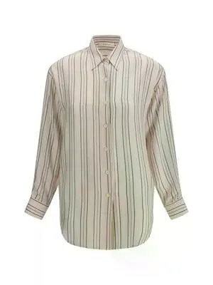 UMIT BENAN Marghe Striped Shirt - Neutrals