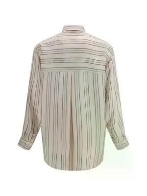 UMIT BENAN Marghe Striped Shirt - Neutrals