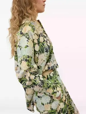 OTTOD'AME Floral Print Cotton Shirt