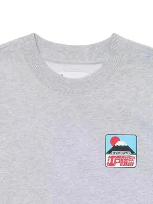 Edwin Ribbed Patch Sweatshirt - Grey