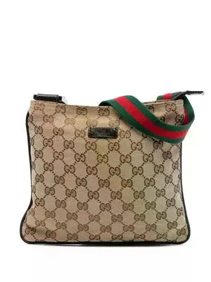 Gucci Gg Canvas Web Crossbody Bag