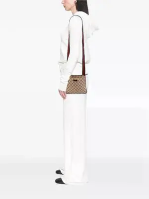 Gucci Gg Canvas Web Crossbody Bag
