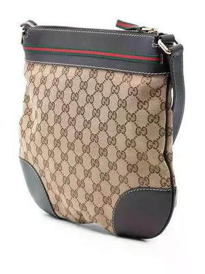 Gucci Gg Canvas Web Mayfair Crossbody Bag - Neutrals