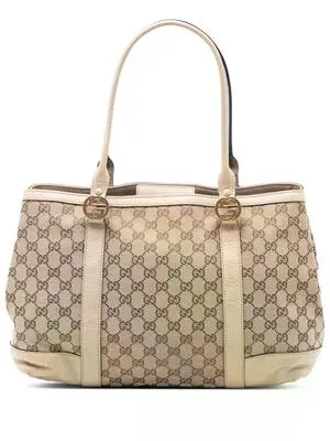 Gucci Gg Canvas Miss Gg Tote - Neutrals