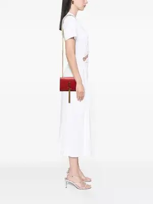 Saint Laurent 2013 Small Monogram Kate Tassel Crossbody Bag - Red