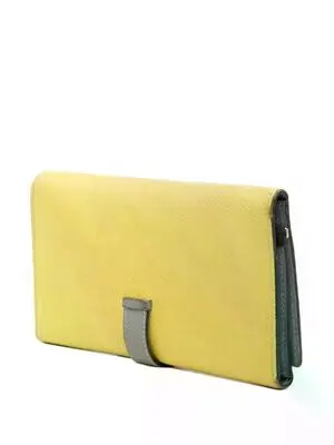 Hermès 2011 Bicolor Epsom Bearn Wallet Long Wallets - Blue