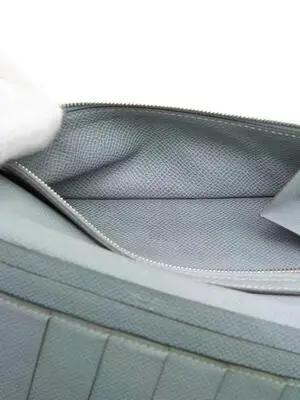 Hermès 2011 Bicolor Epsom Bearn Wallet Long Wallets - Blue