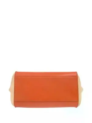 FERRAGAMO Small Tricolor Leather Gancini Sofia Satchel