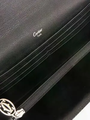 Cartier 1990-2010 Patent Happy Birthday Wallet Long Wallets