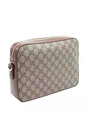 Gucci Gg Supreme Retro Interlocking G Messenger Bag - Neutrals