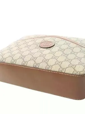 Gucci Gg Supreme Retro Interlocking G Messenger Bag - Neutrals
