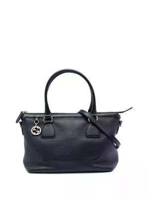 Gucci Calfskin Gg Charm Satchel