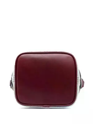 Burberry Mini Mega Check Ashby Tassel Bucket Bag