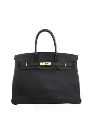 Hermès 2015 Togo Birkin Retourne 35 Handbag - Black
