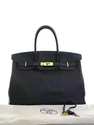 Hermès 2015 Togo Birkin Retourne 35 Handbag - Black