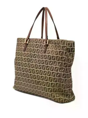 Fendi Zucchino Canvas Tote Bag