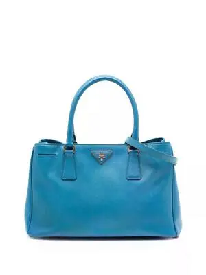 Prada Medium Saffiano Lux Galleria Satchel - Blue