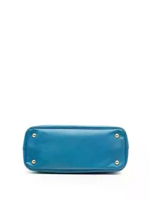 Prada Medium Saffiano Lux Galleria Satchel - Blue