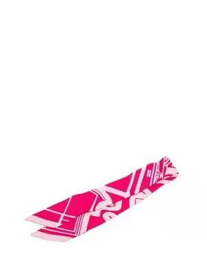 Hermès 20th Century Les Coupes Tattoo Twilly Silk Scarf Scarves - Pink