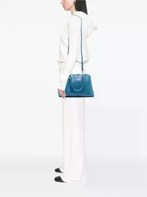 Prada Medium Saffiano Lux Promenade Satchel - Blue