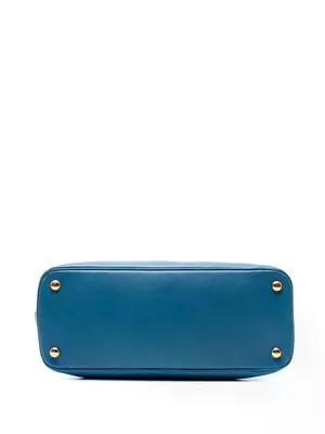 Prada Medium Saffiano Lux Promenade Satchel - Blue