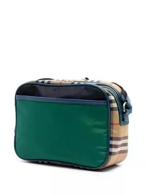 Burberry House Check Trimmed Nylon Paddy Crossbody Bag - Black