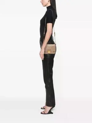 Miu Miu 2010-2016 Quilted Leather Crossbody Bag - Neutrals