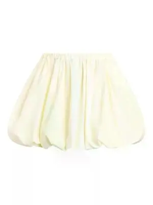 PATOU Elasticated-waist Bloomer Mini Skirt - Yellow