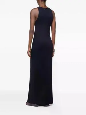 Rabanne Embroidered Palm Tree Maxi Dress