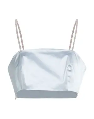 Peserico Crop Top With Appliqués - Grey
