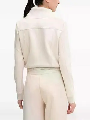 Guess Ribbed Collar Zip Sweater