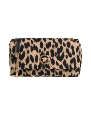 Versace Virgin Wool Leopard-print Quilted Crossbody Bag