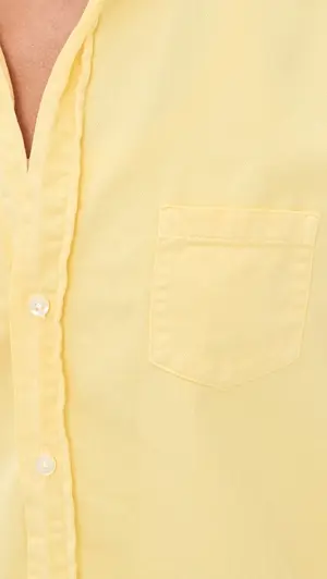 Frank & Eileen Relaxed Denim Button-up Shirt - Lemon