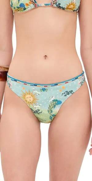 Agua Bendita Ilu Reversible Solstice Bikini Bottoms - Multicolor